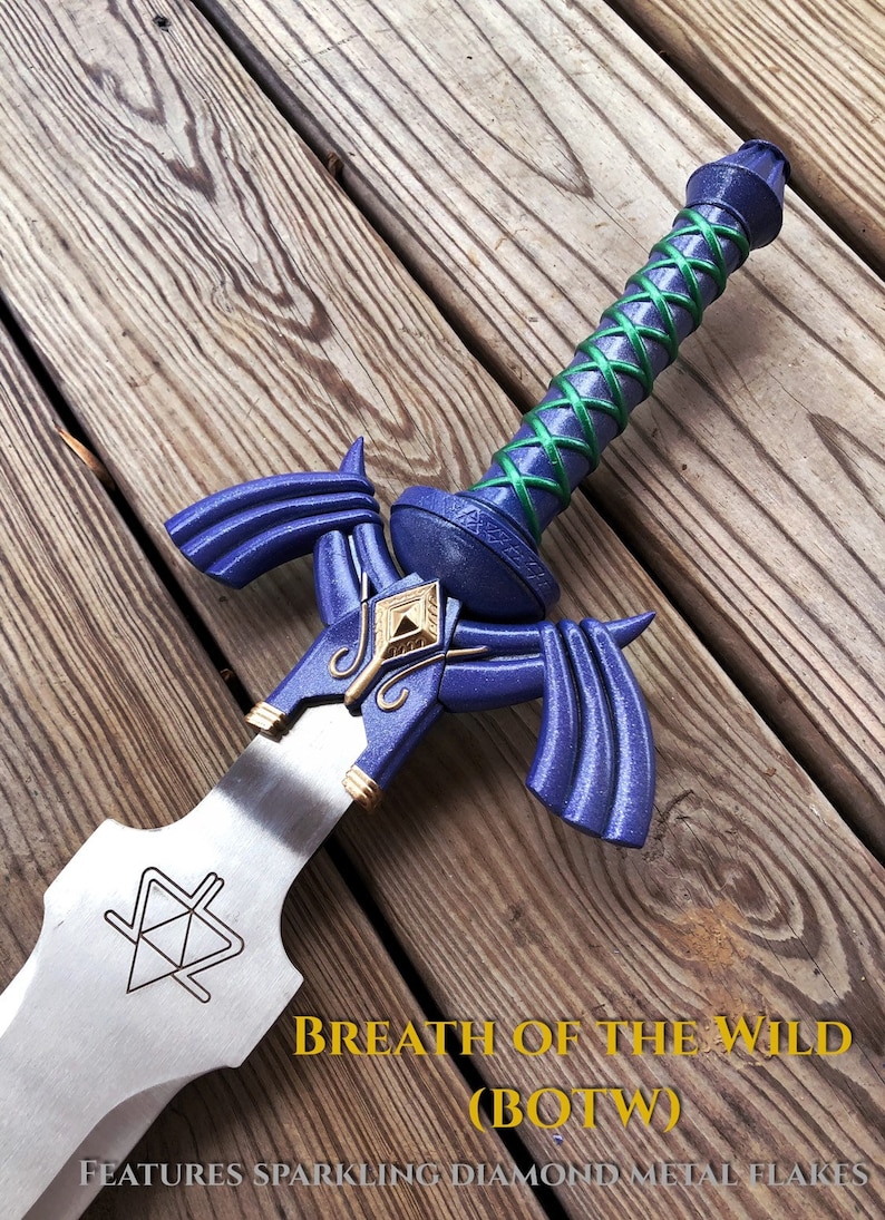 Legend Of Zelda Master Sword Full Size Metal Replica Breath Etsy