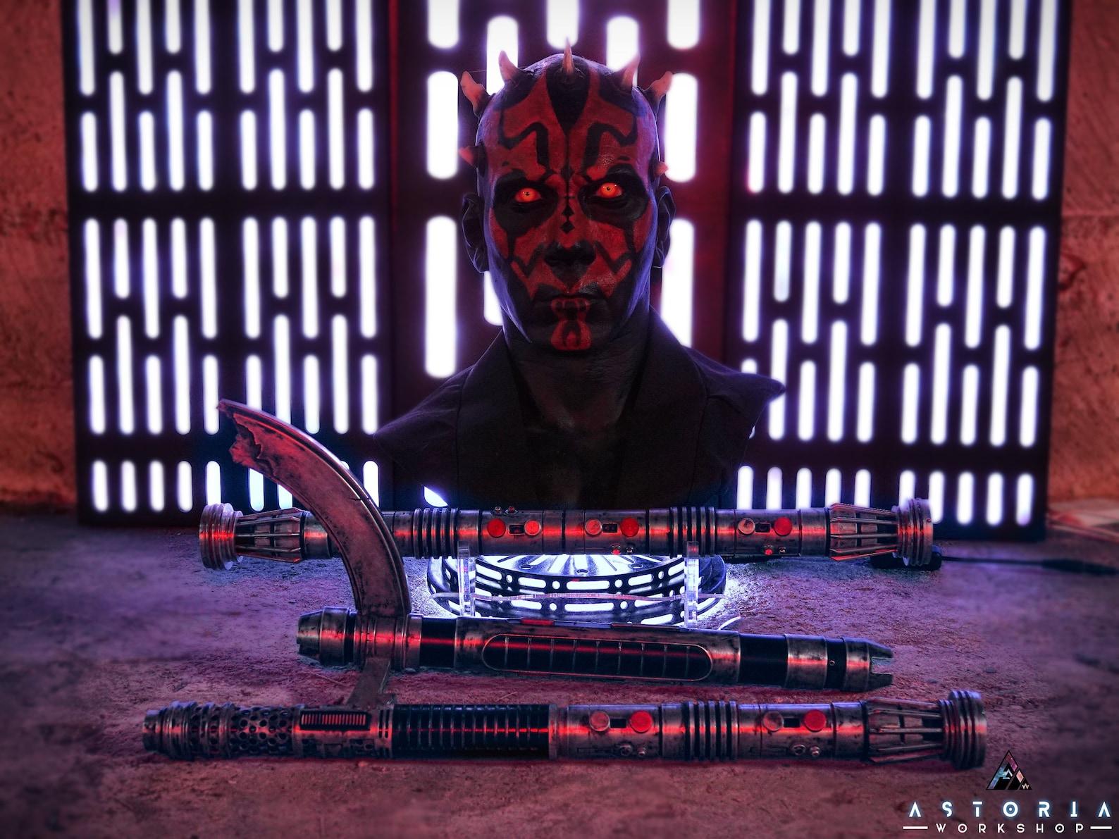 Star Wars Galaxy Panel LED Bluetooth Wall Panel Death Star Starfighter ...