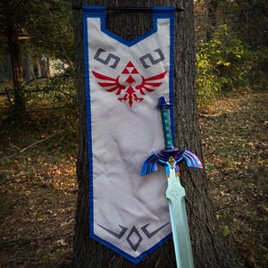 Legend of Zelda Hyrule Flag, Hyrule Castle Flag, Hylian Flag MASSIVE ...
