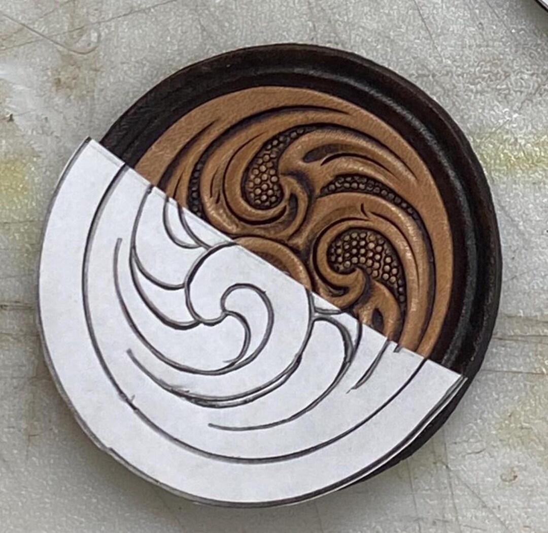 Round Scrollwork PDF Printable Patch Pattern - Etsy