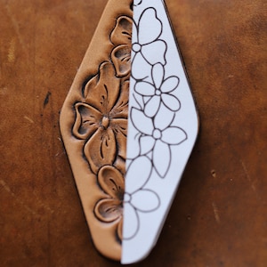 3 Motel Style Keychain PDF Printout Patterns for Leather Tooling ...