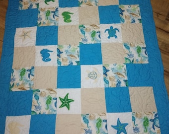 Sea Creatures Quilt | Etsy