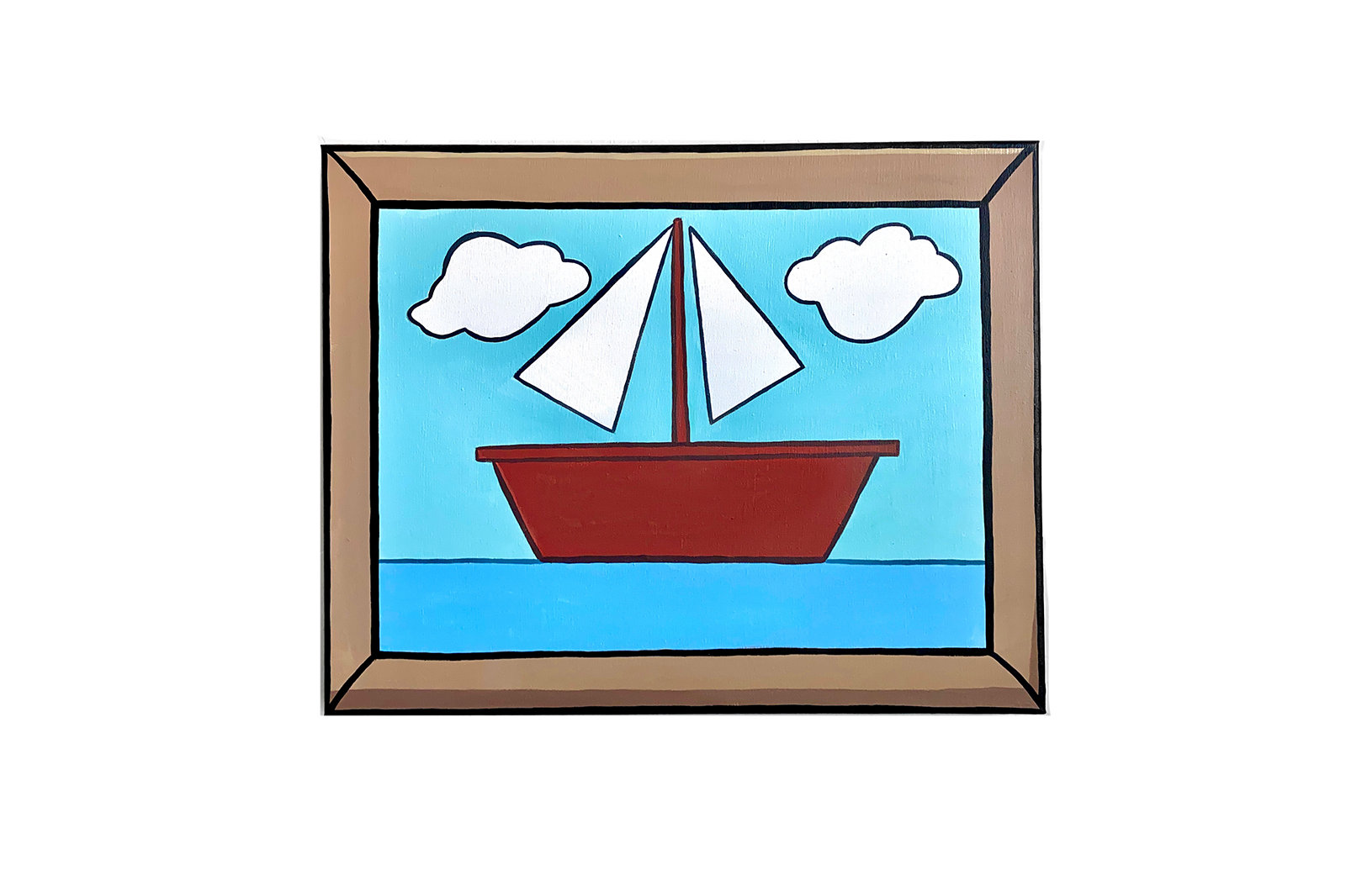 Simpsons Boat Painting - Hand Painted - 16 X 20 Inches - the Simpsons ...