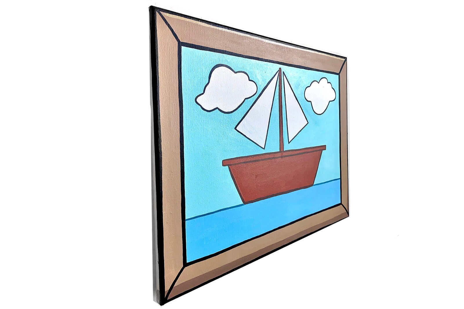 Simpsons Boat Painting - Hand Painted - 16 X 20 Inches - the Simpsons ...