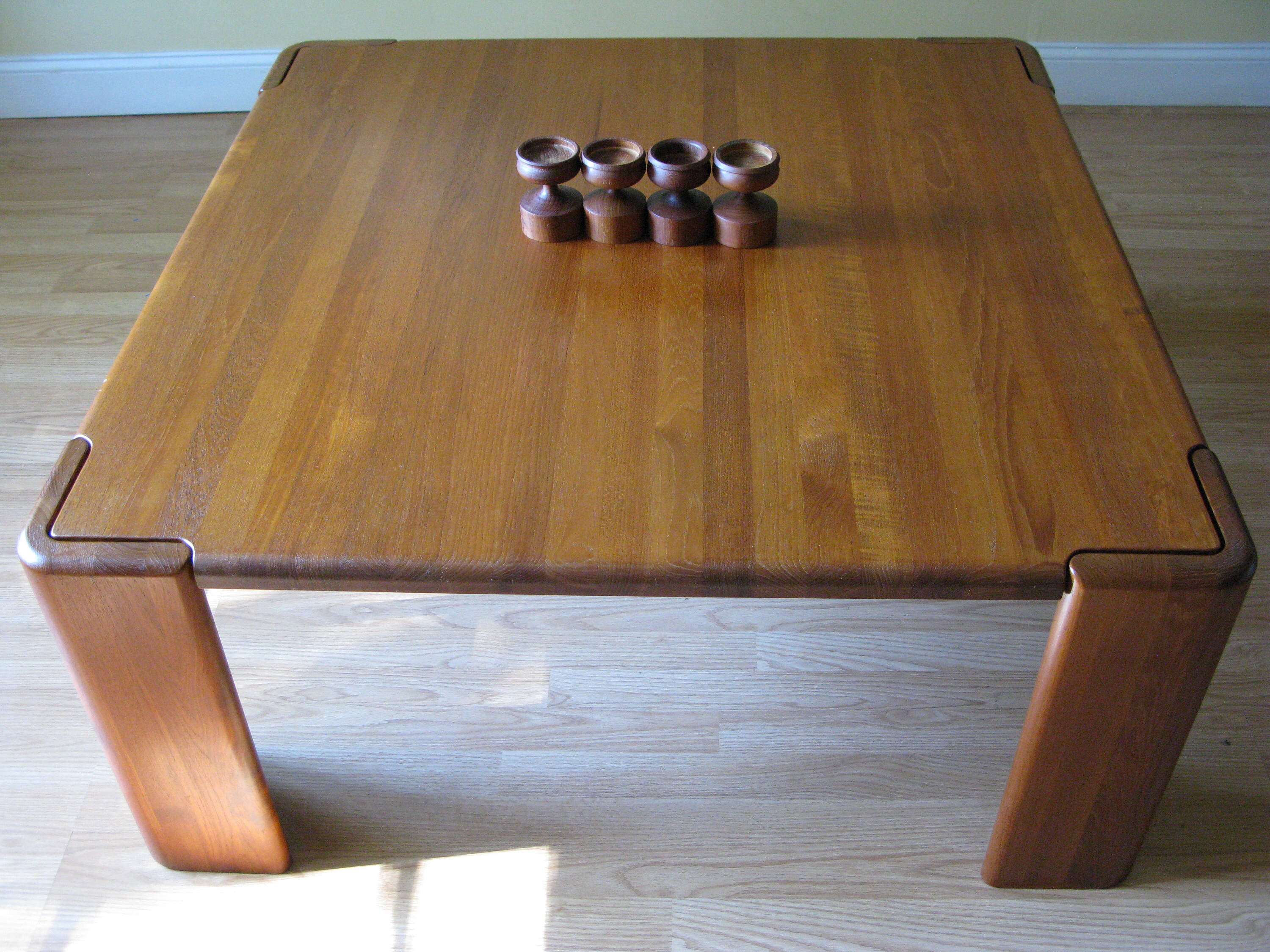 Massive Danish Modern Square Solid Teak Coffee Table - Etsy