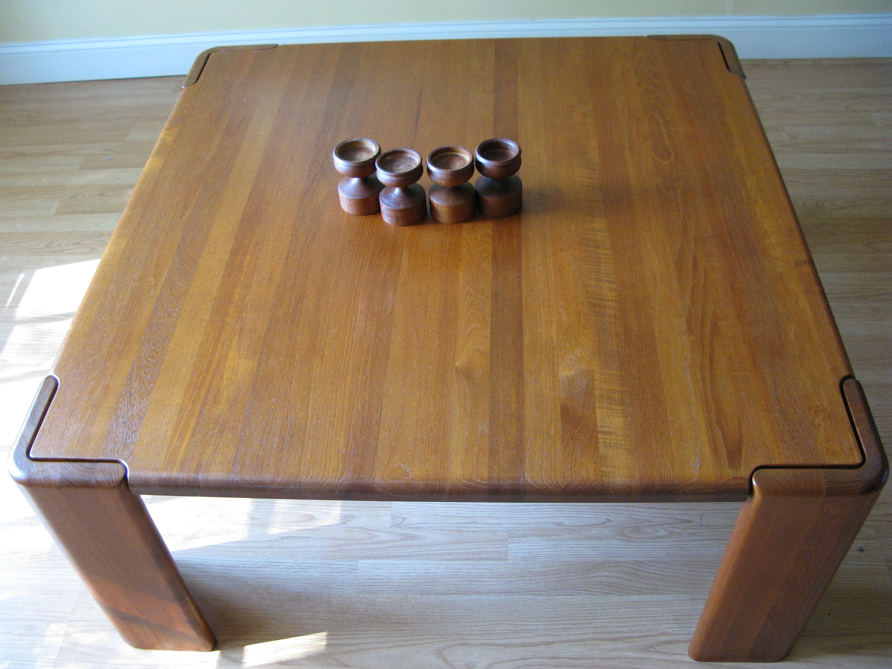 Massive Danish Modern Square Solid Teak Coffee Table - Etsy