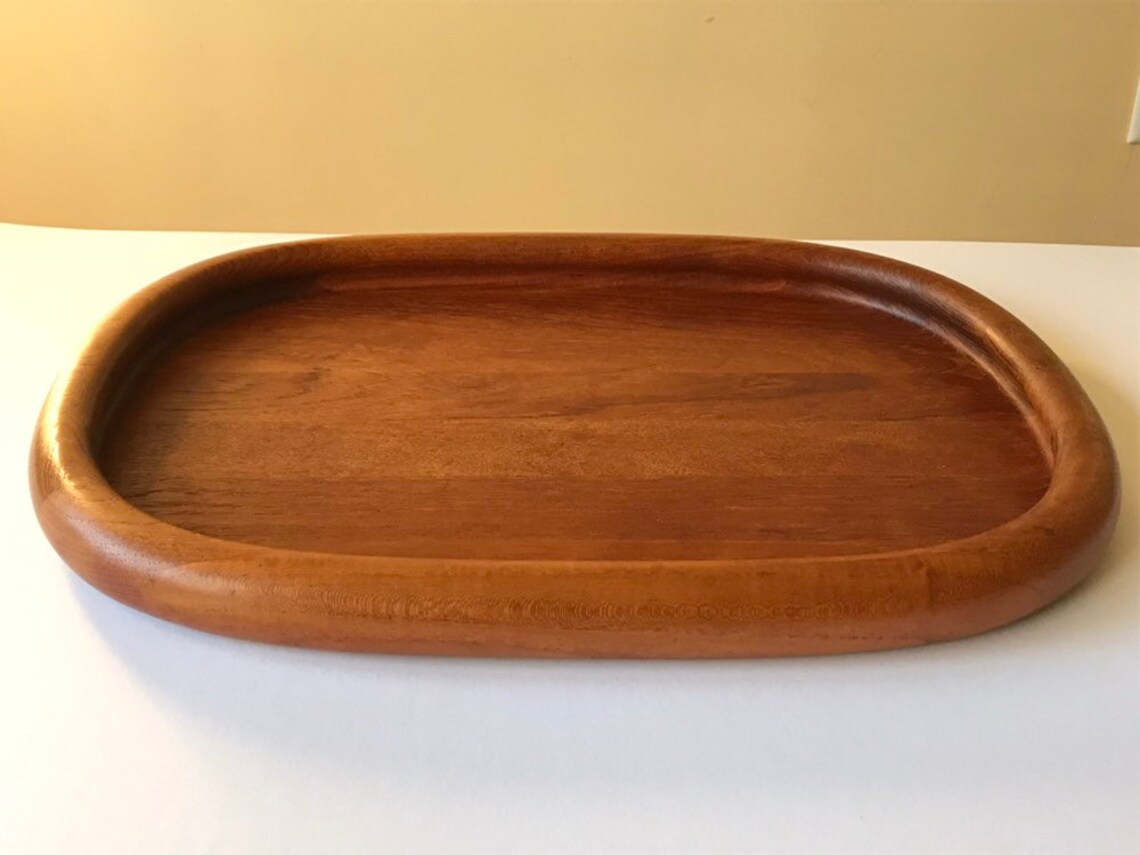 Set of Four Danish DANSK Teak Serving Tray, Serving Bowls and ...