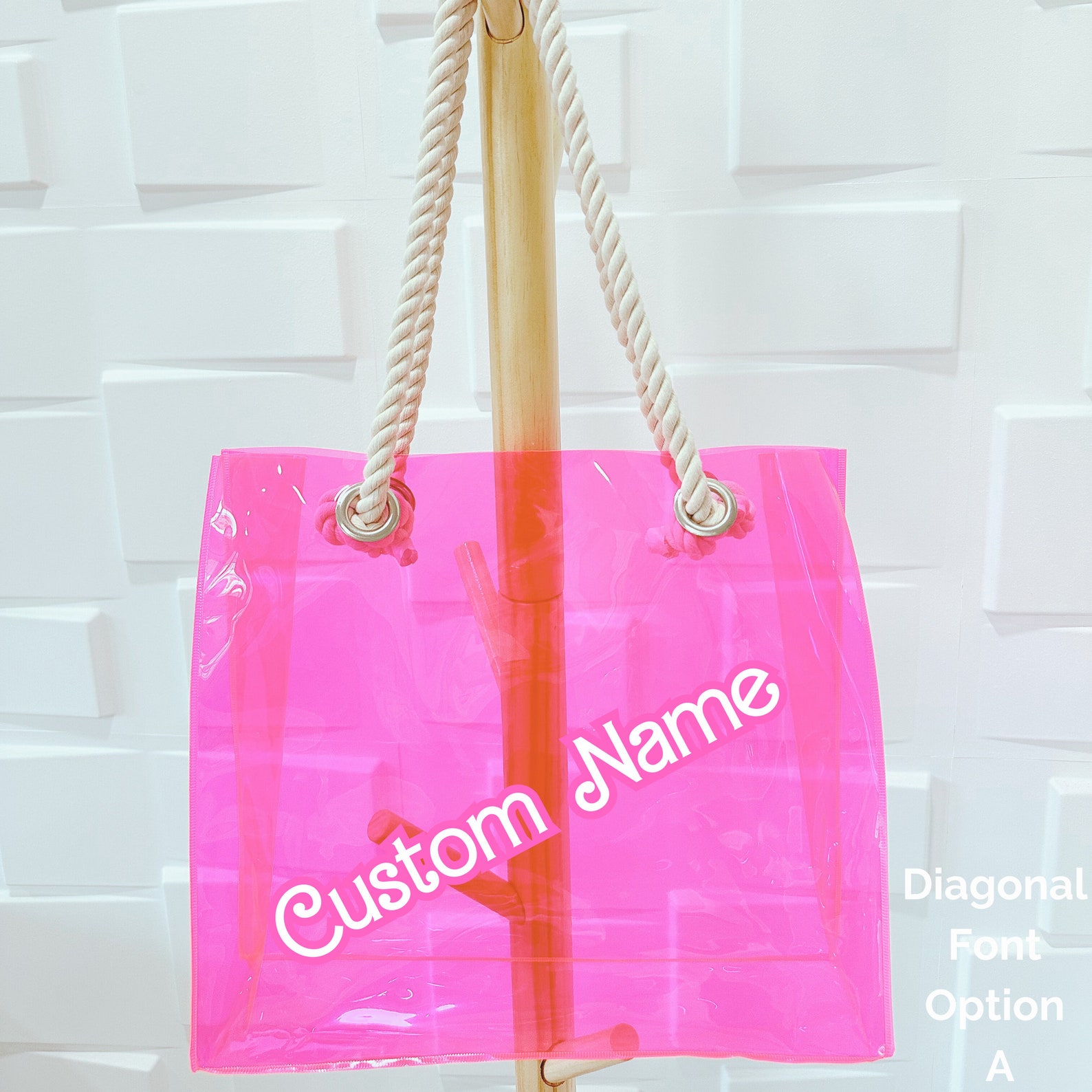 Custom Pool Party Tote Bag Malibu Doll Favors Cleartote Bag - Etsy