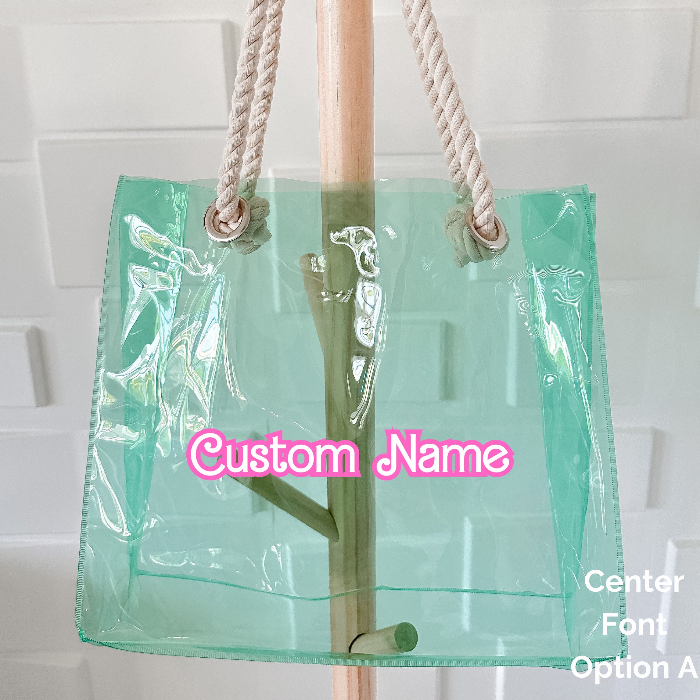 Custom Pool Party Tote Bag Malibu Doll Favors Cleartote Bag - Etsy