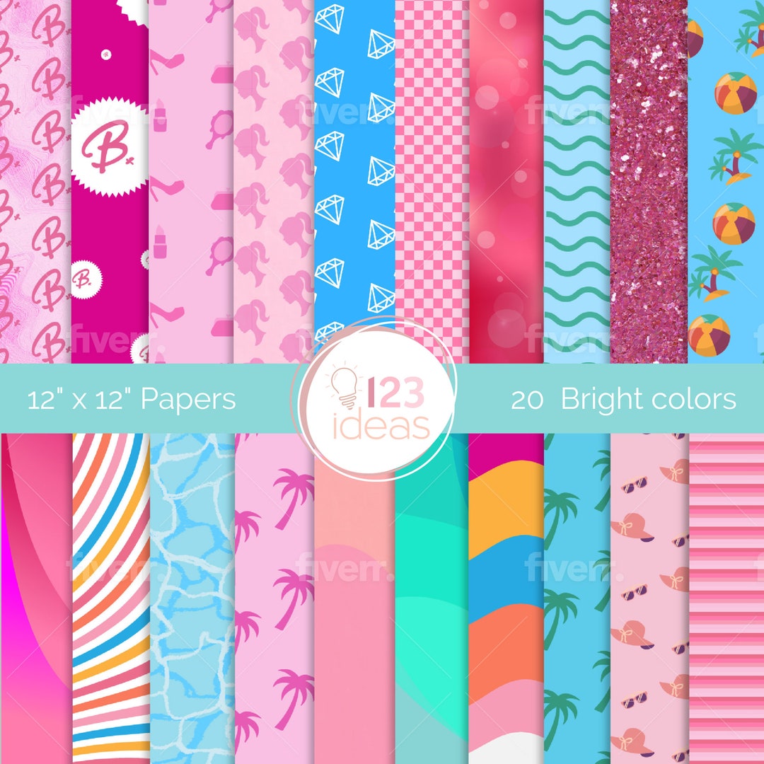 Barb Digital Paper Inspired – Digital Barb Paper – Barb 12x12 Digital ...