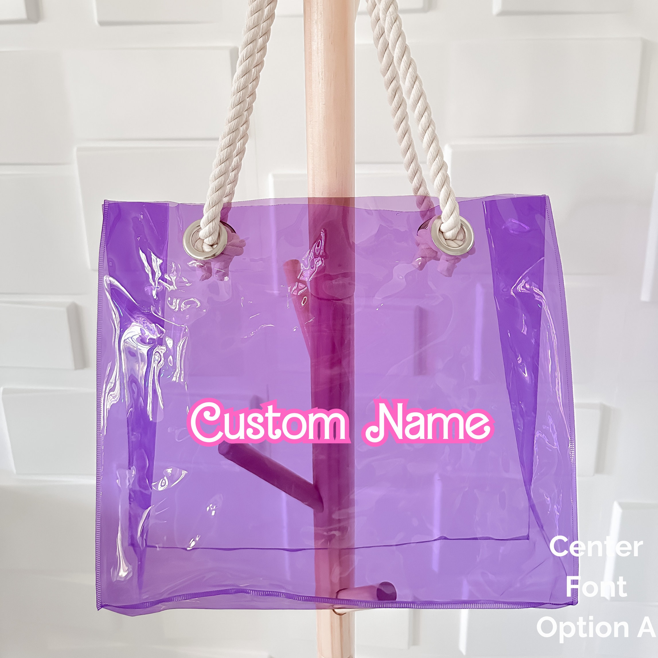 Custom Pool Party Tote Bag Malibu Doll Favors Cleartote Bag - Etsy