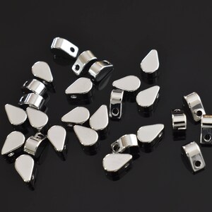 Drop Connector DCY-01R 10pcs Original Rhodium Plated Brass - Etsy