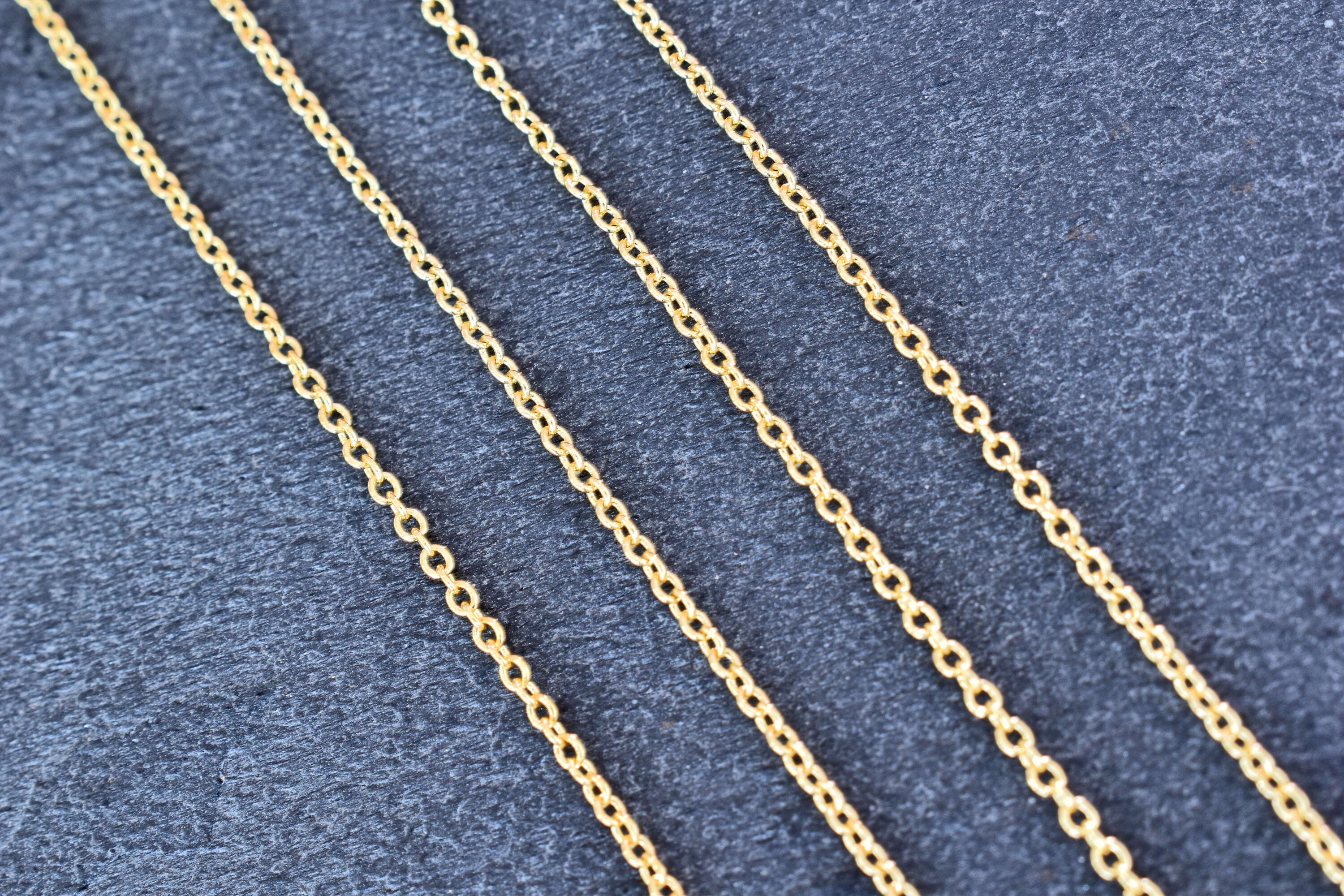 Chain, CJ-01G, 5m, Decorative Chain, 230S, 16K Gold Plated Copper ...