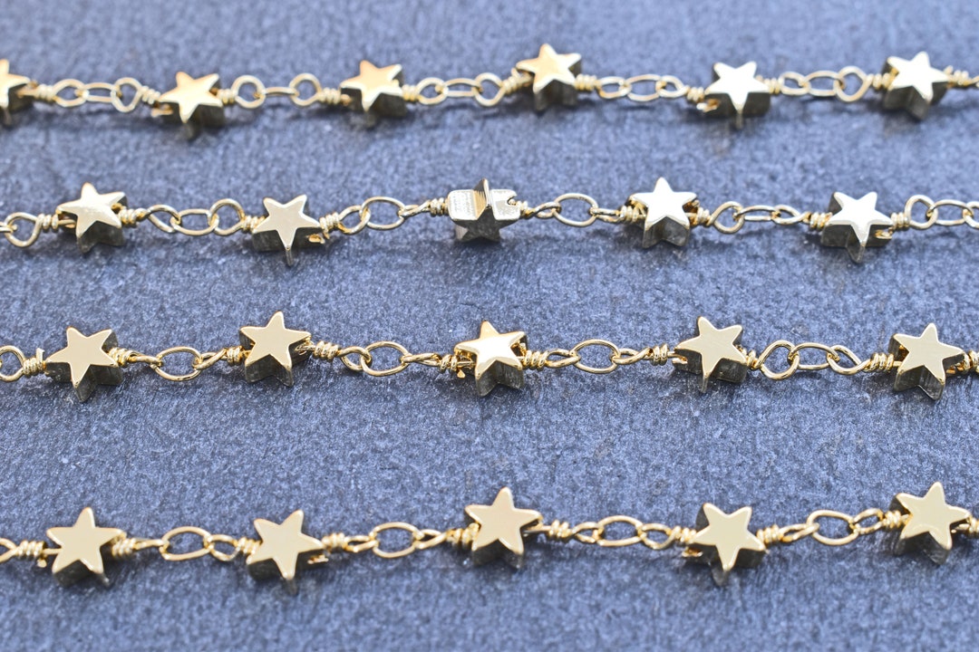 Chain CB-127GU upgraded Quality 1m 3D Star Chain 16K - Etsy