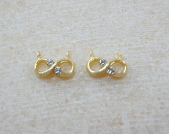 2PCS CMG-357 19mm Geometric Hoop Connector Matte Gold Matte - Etsy