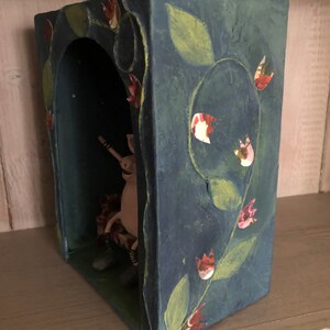 Paper Mache Pig Sculpture in Handmade Shrine, Sustainable Art for Pig ...