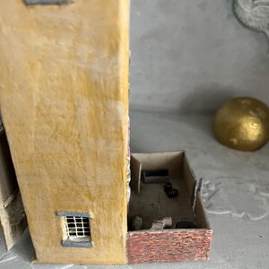 Paper Mache House With Tiny Furnishings, Back Yard, and Poetry ...