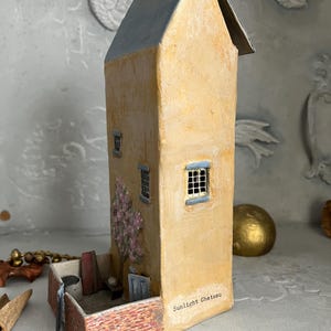 Paper Mache House With Tiny Furnishings, Back Yard, and Poetry ...