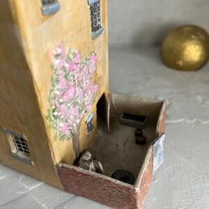 Paper Mache House With Tiny Furnishings, Back Yard, and Poetry ...