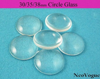 Clear glass circles | Etsy