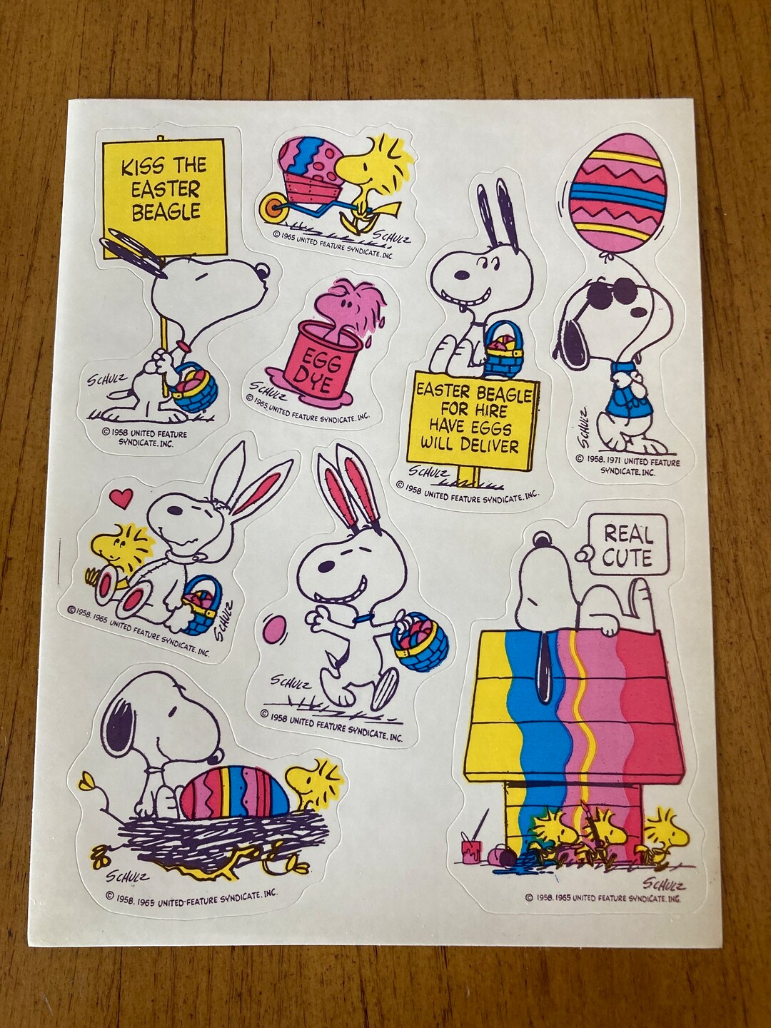 Snoopy & Woodstock Easter Stickers - Etsy