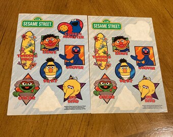Sesame Street Sticker Sheets - Etsy