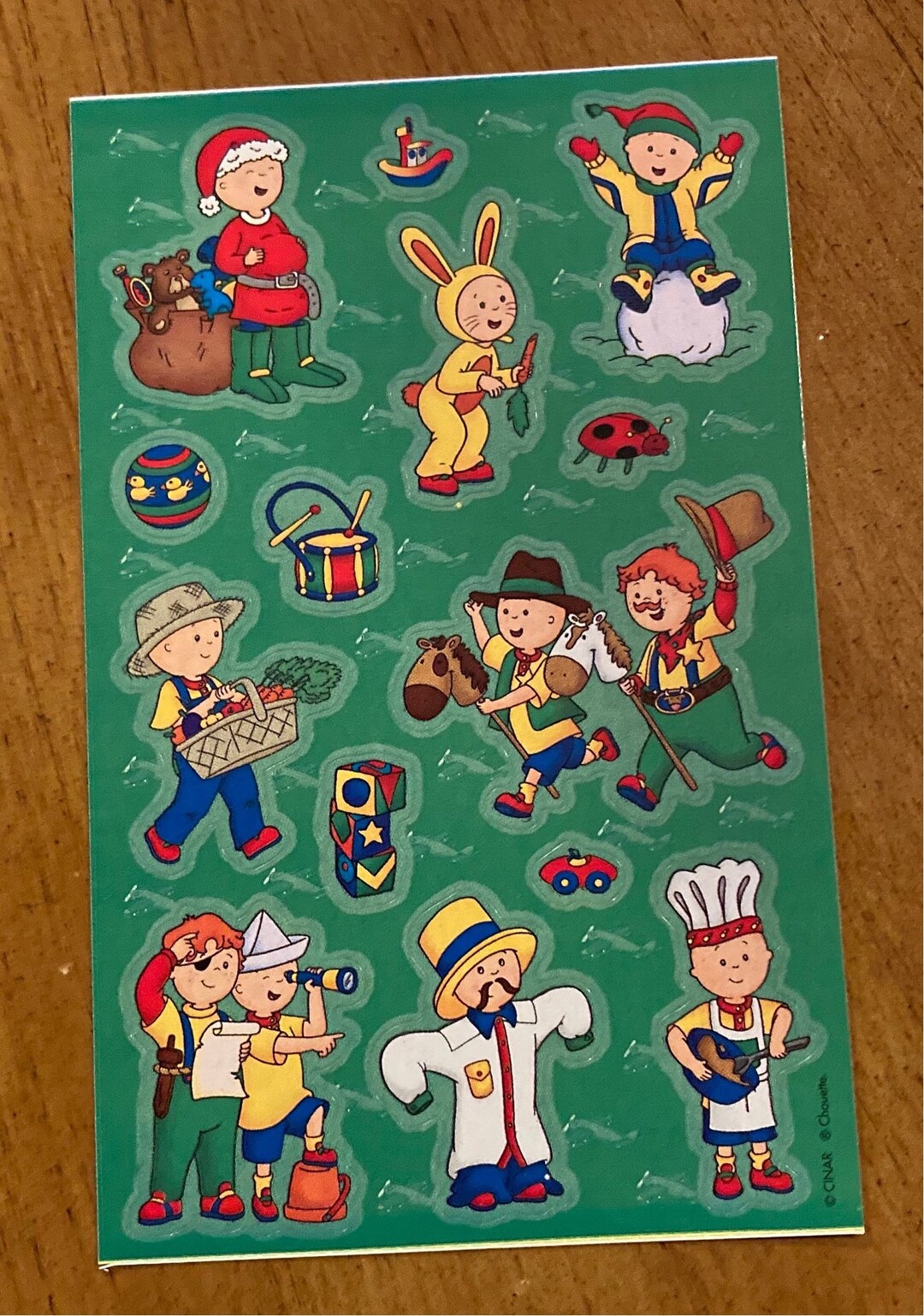 Vintage Caillou Stickers - Etsy