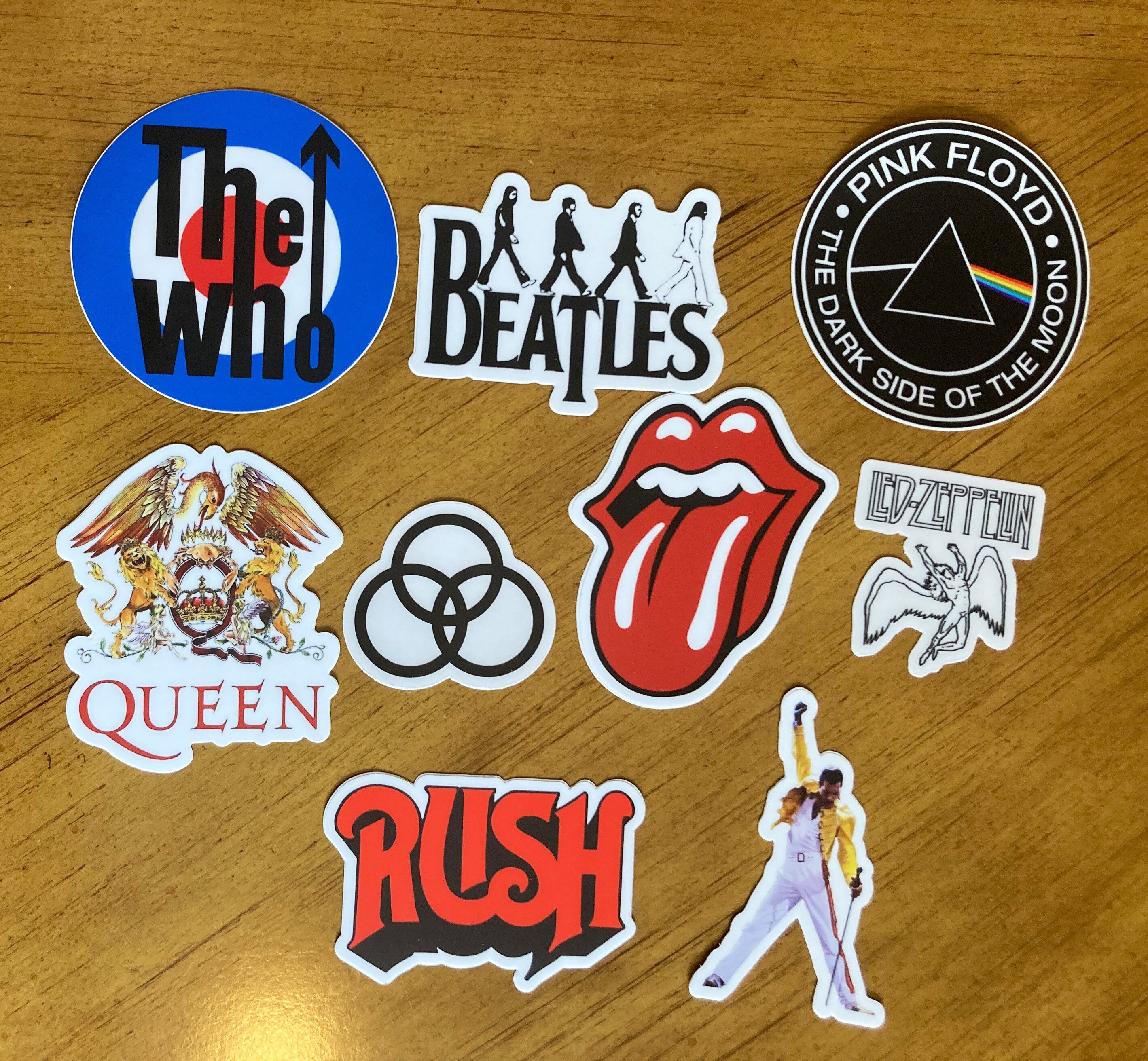 Classic Rock Band Stickers - Etsy