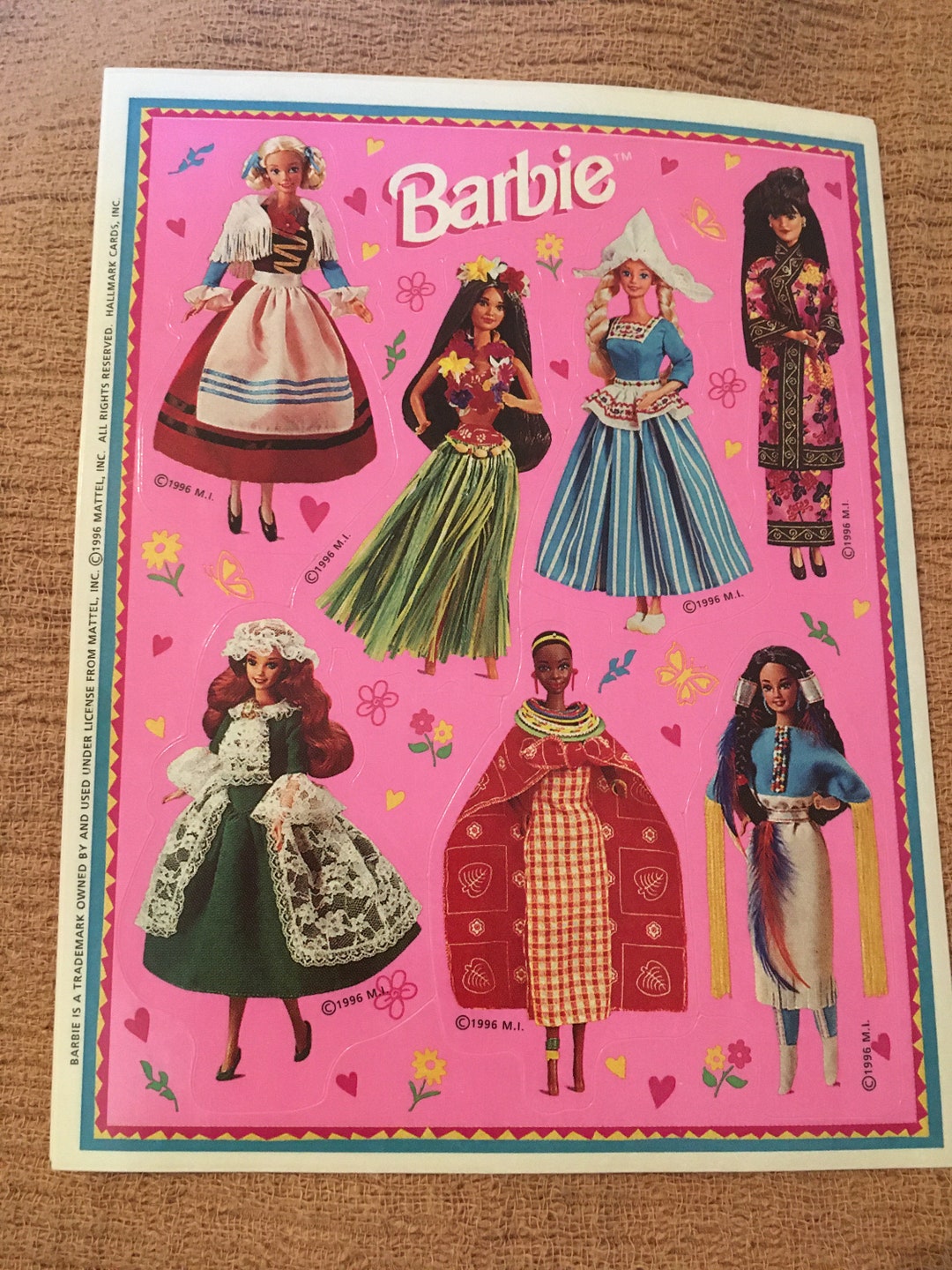 Vintage BARBIE Sticker Sheet - Etsy