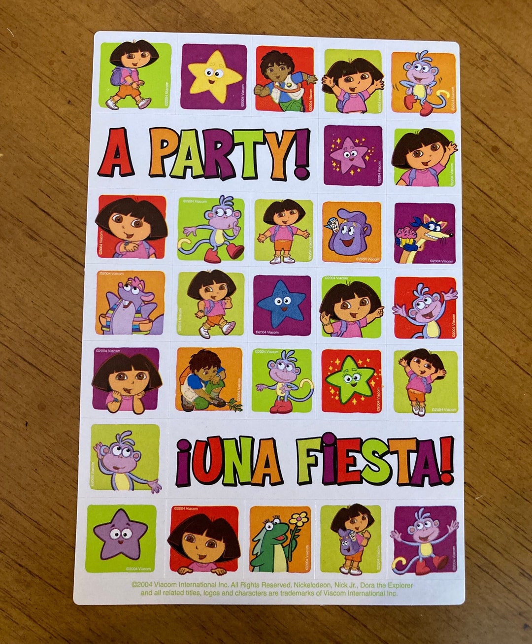 Vintage Dora the Explorer Sticker Sheet - Etsy