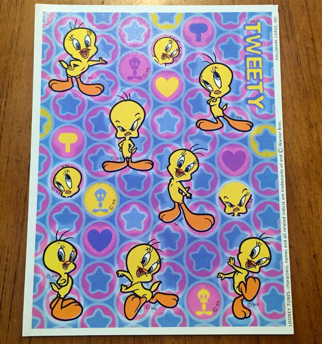 Tweety Bird Vintage Sticker Sheets - Etsy