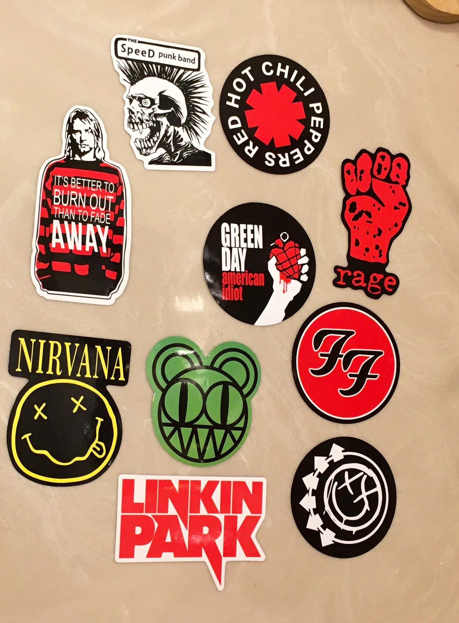 80s/90s Punk Rock Band Stickers | Etsy