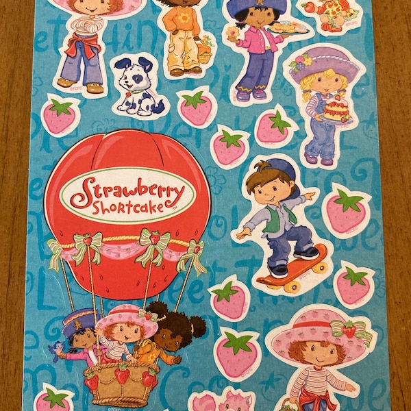 Strawberry Shortcake Stickers - Etsy