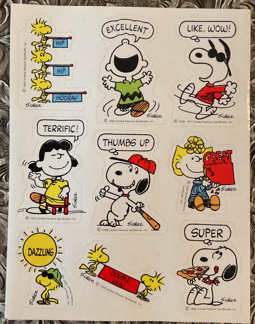 Vintage Peanuts Snoopy & Woodstock Teacher Motivational Pen Pal ...