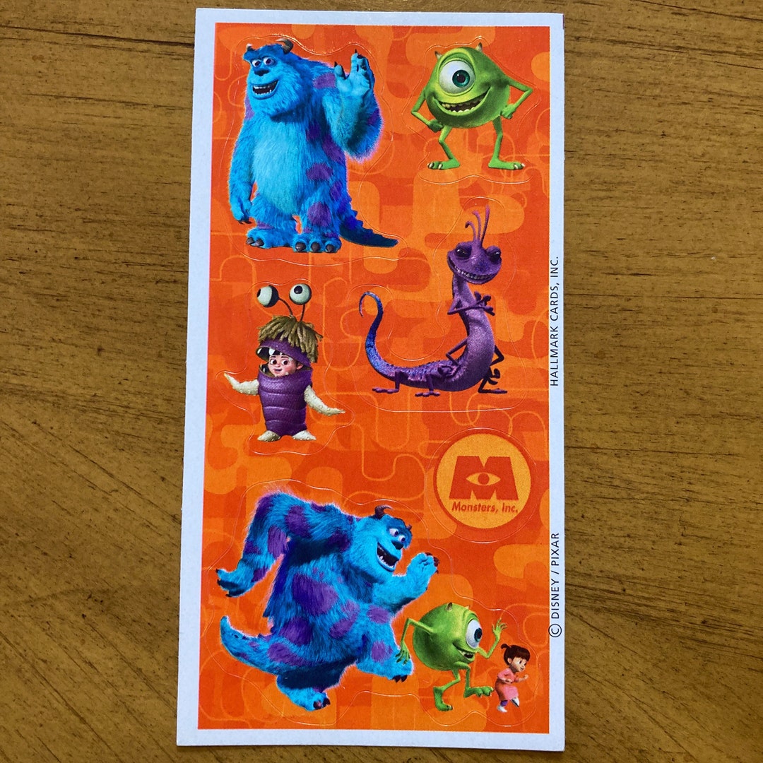 Vintage Monsters Inc Sticker Sheet - Etsy