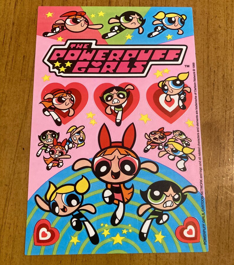 Power Puff Girls Sticker Sheet - Etsy