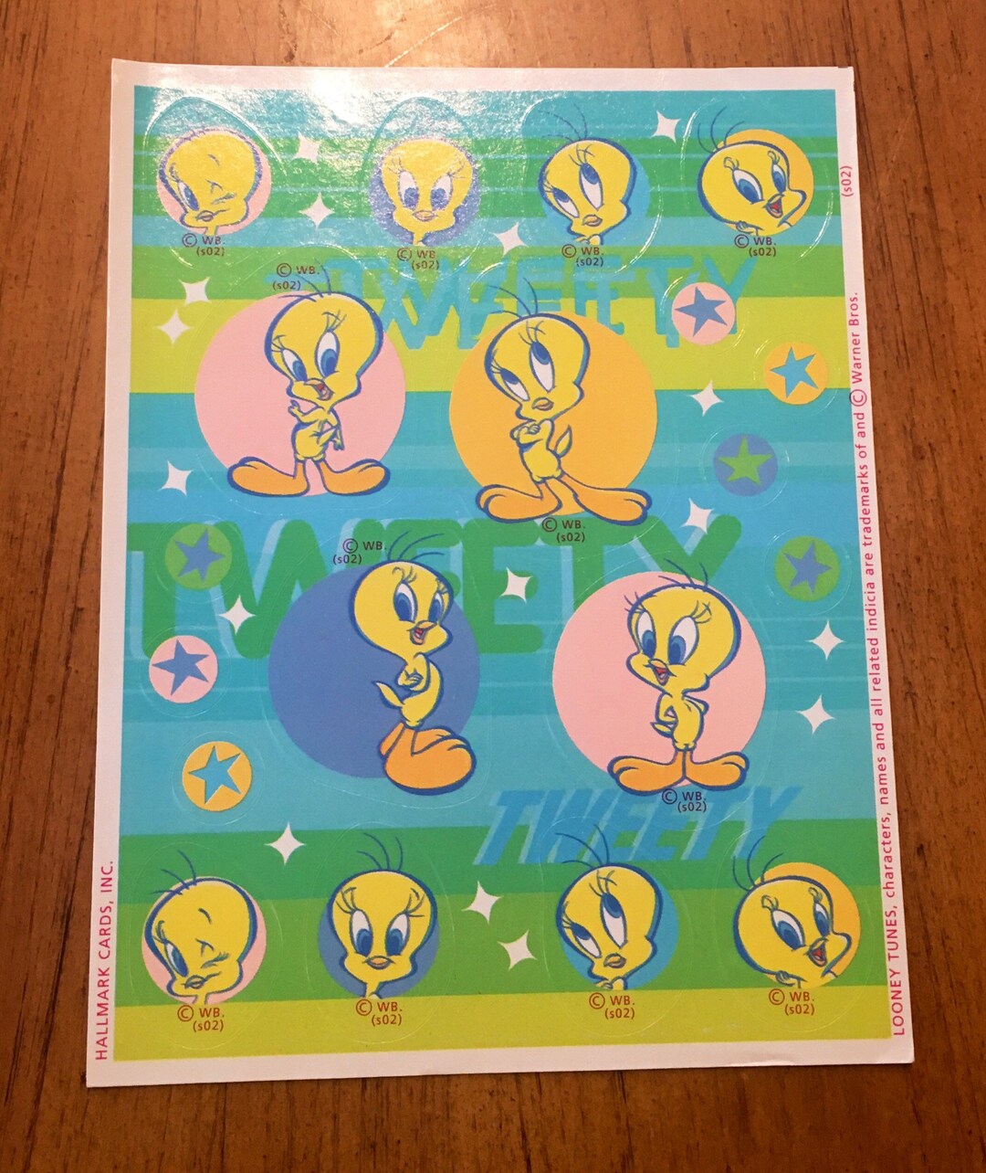 Vintage Tweety Bird Sticker Sheet - Etsy