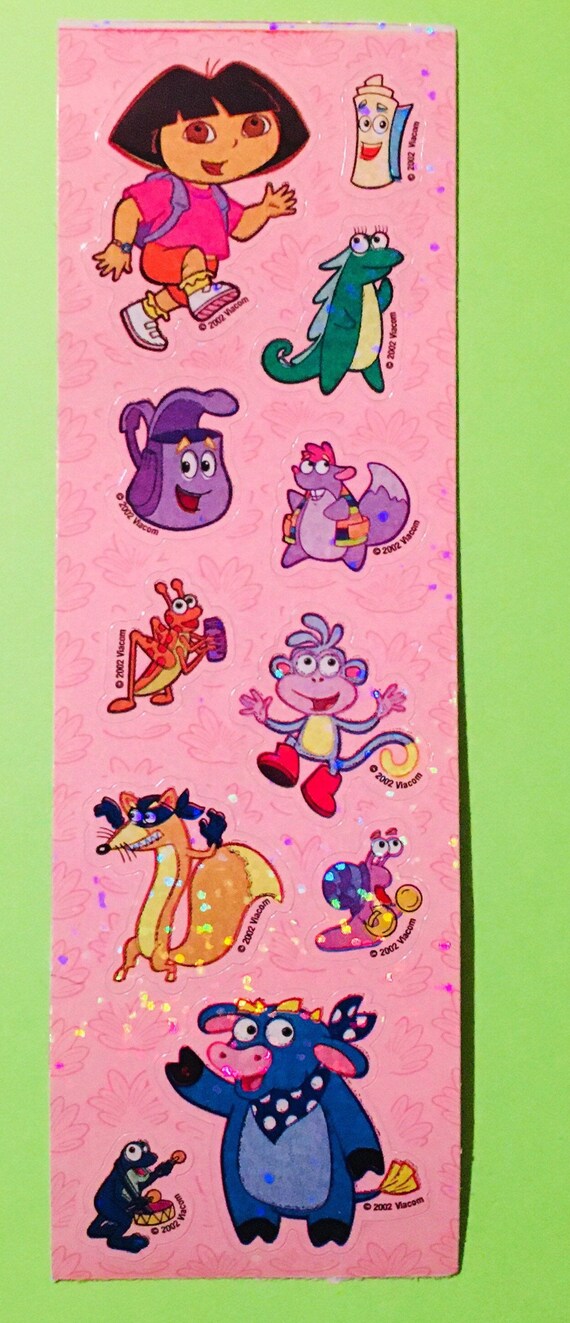 Vintage Dora the Explorer Sticker Sheet - Etsy