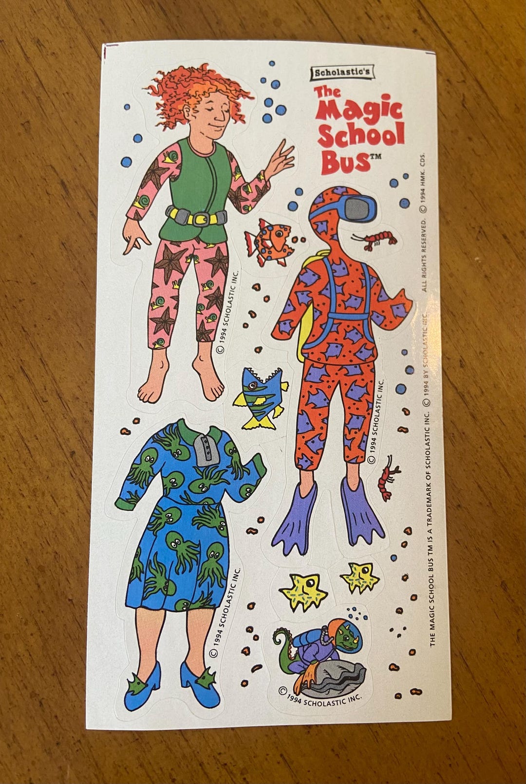 Vintage Ms Frizzle Magic School Bus Sticker Sheet - Etsy