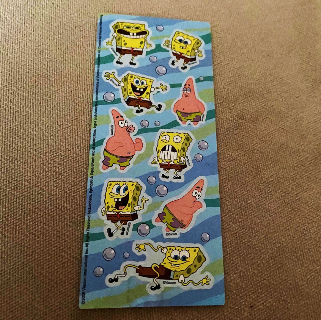 Vintage Spongebob & Patrick Stickers - Etsy