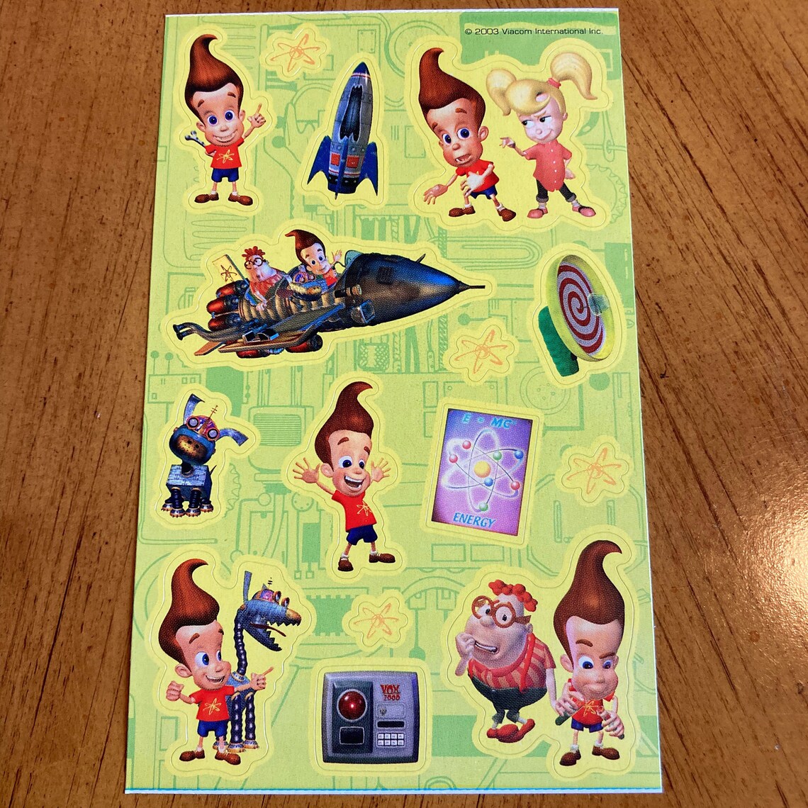 Vintage Jimmy Neutron Sticker Sheets | Etsy