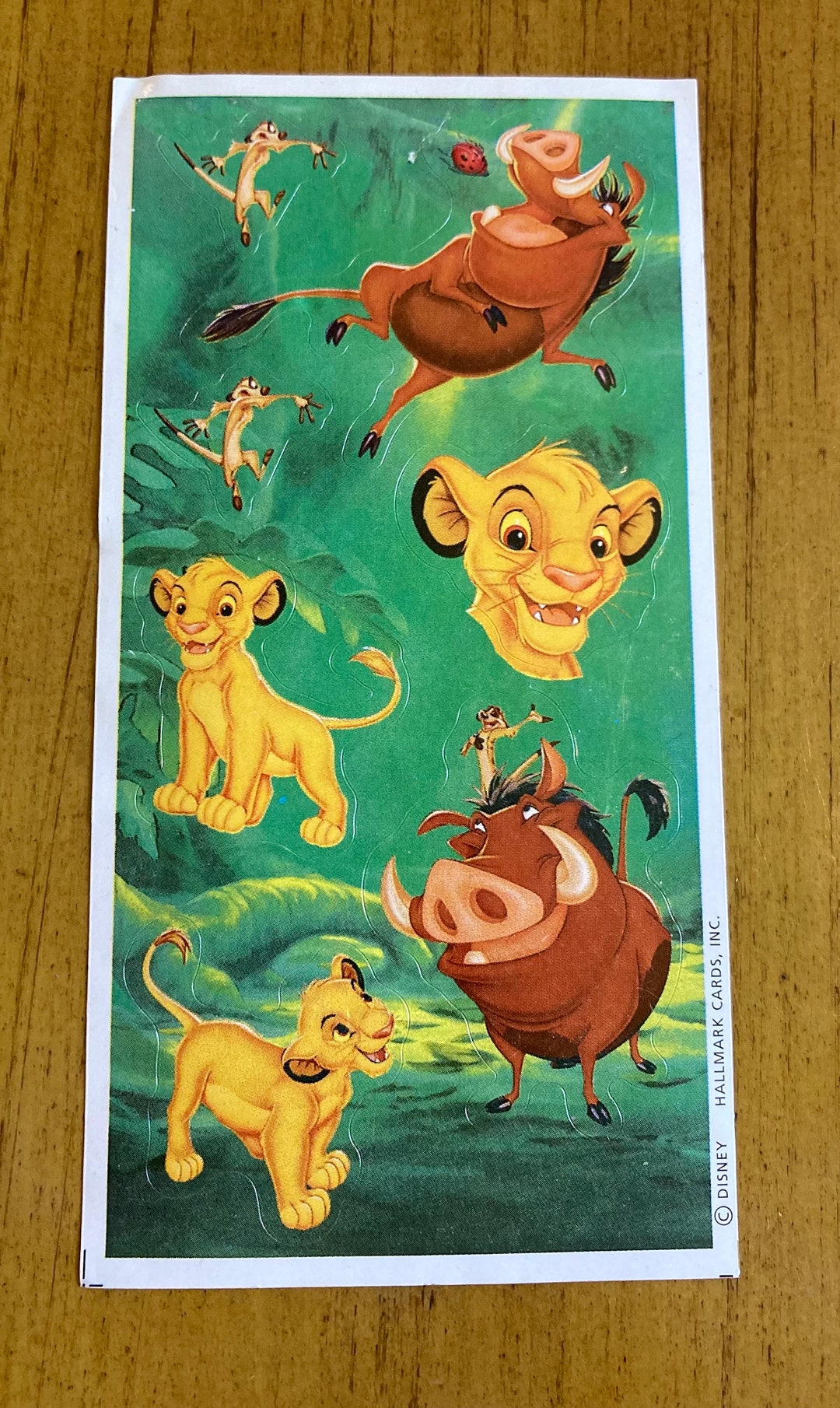 Lion King Simba Pumba Timon Vintage Stickers - Etsy