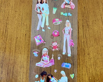 Vintage BARBIE Sticker Labels Sheet | Etsy
