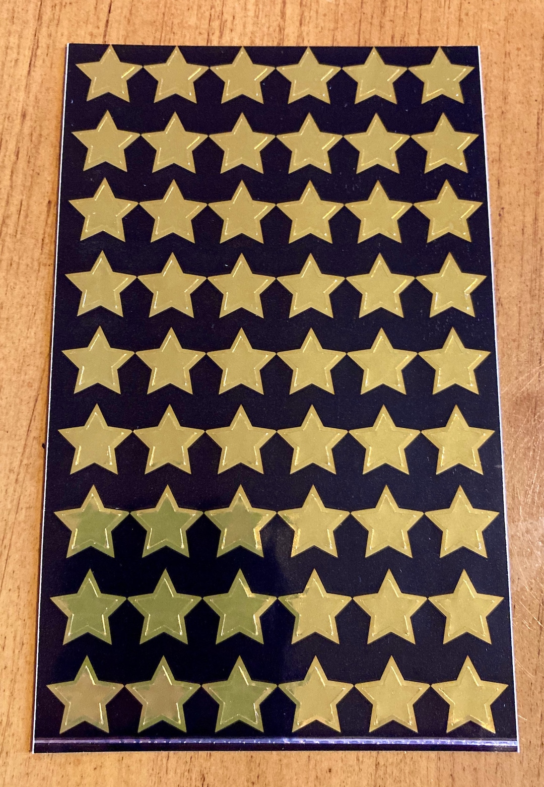 Gold Stars Sticker Sheet - Etsy