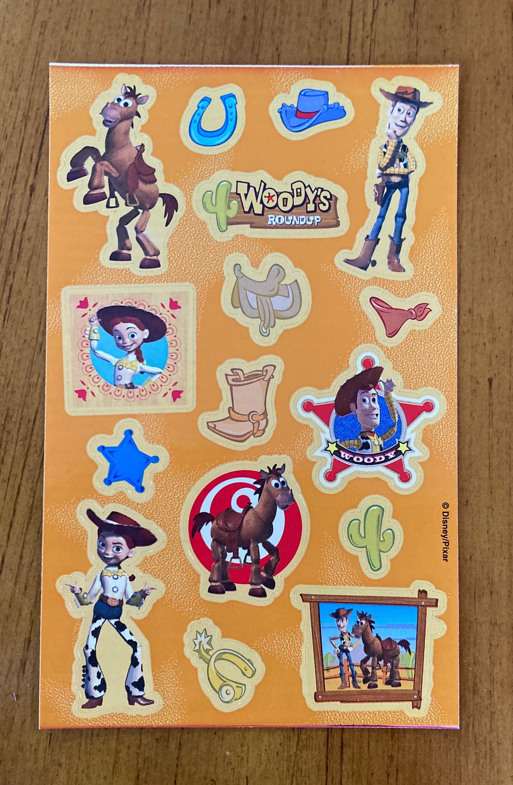 Toy Story 2 Vintage Sticker Sheet - Etsy