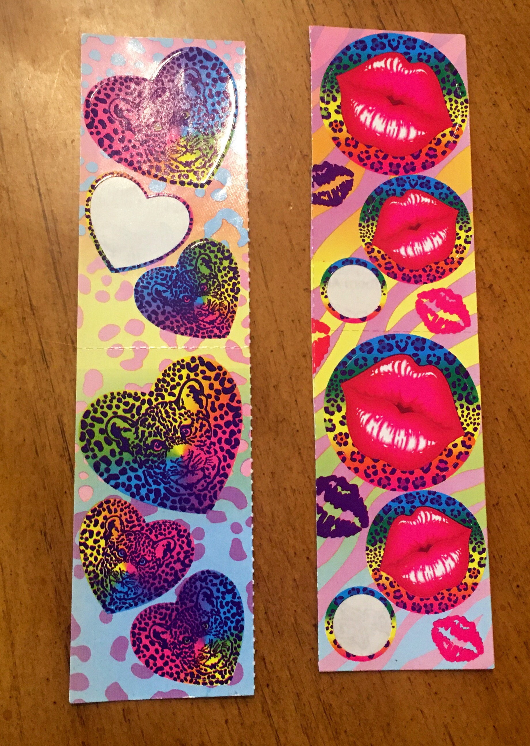 SET Vintage Lisa Frank Leopard Print Sticker Sheets | Etsy