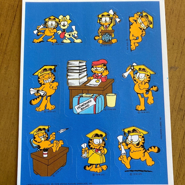 90s Garfield Stickers - Etsy