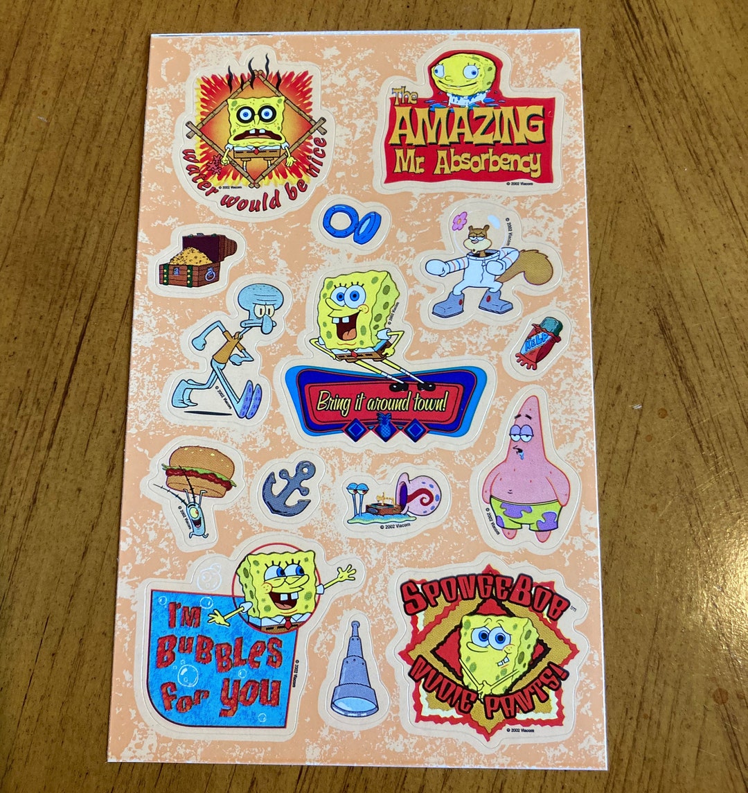 Vintage Spongebob Stickers - Etsy