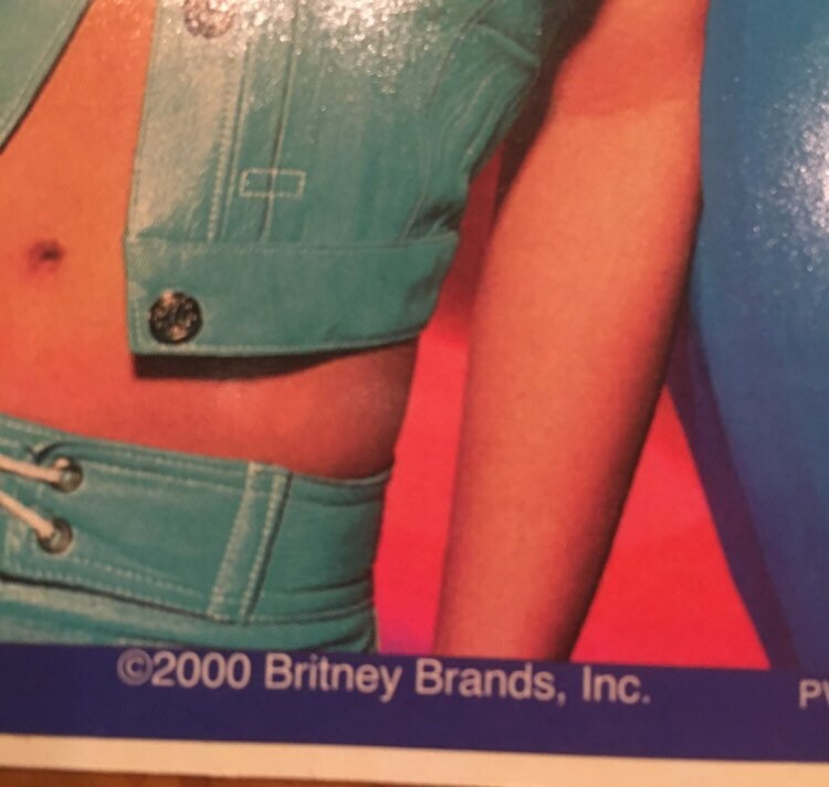 VINTAGE Large BRITNEY SPEARS Sticker - Etsy