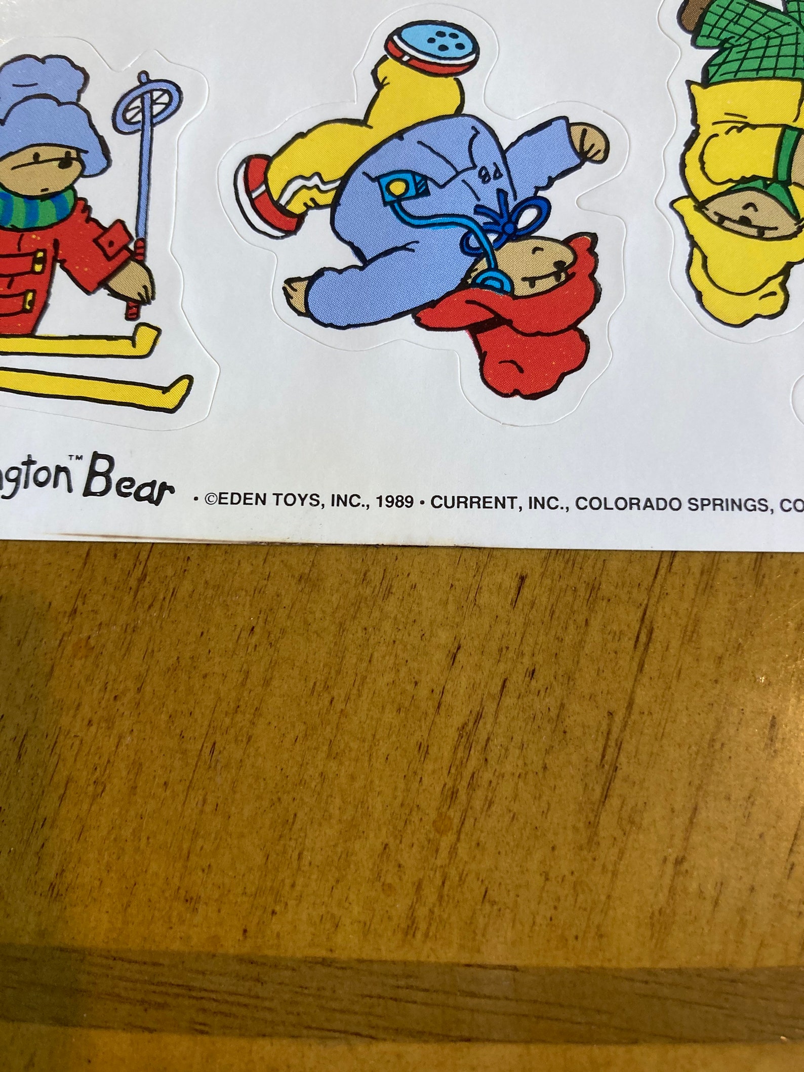 Vintage Paddington Bear Stickers | Etsy